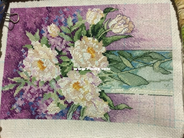 Dimensions Белые пионы-Cross stitch Communication / Download (only ...