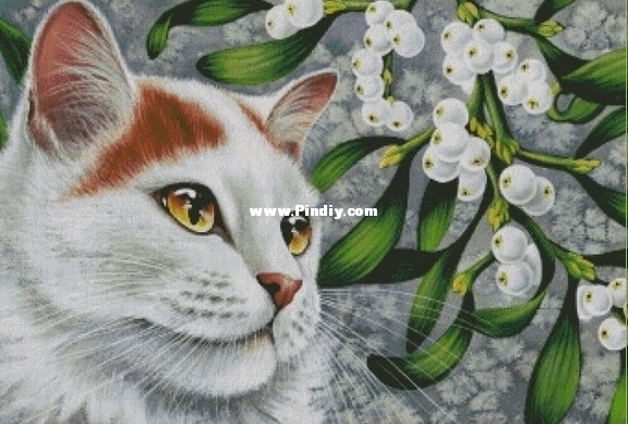 Chimera - Cat Snowberry-Cross stitch Communication / Download (only ...
