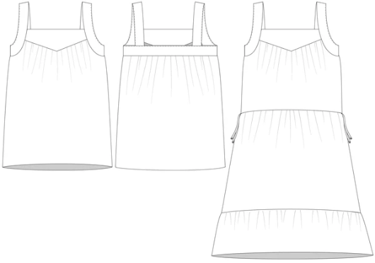 Halfmoon Atelier - Meghann Halfmoon - Strand Dress and Top - Sizes 1-18 ...